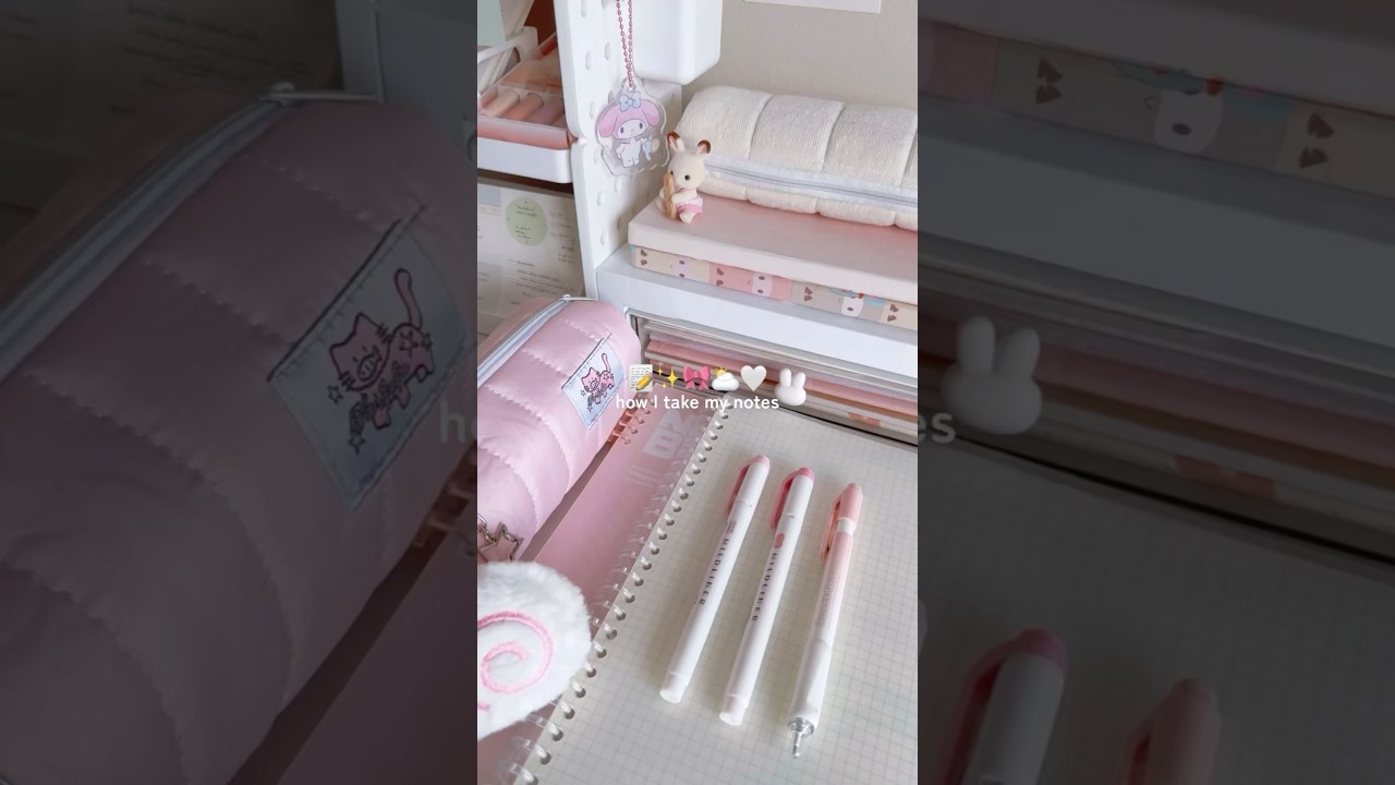 here’s how I take my notes 📝✨ #study #notes #aesthetic #handwriting #studying #studymusic #pink