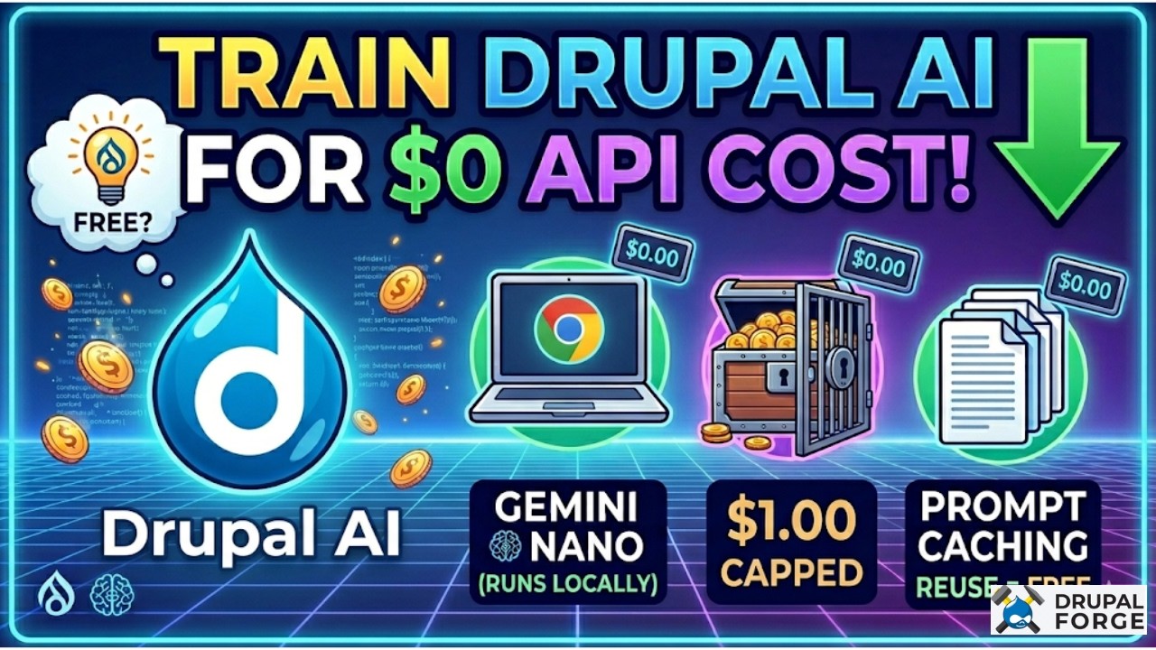 Teaching Drupal AI without burning through API budgets.