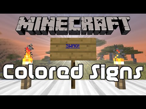 How to Make Colored Text on Signs in Minecraft