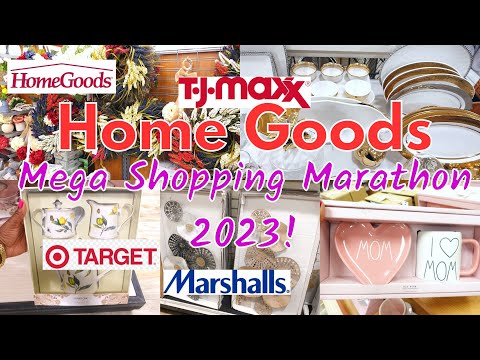 TJMAXX / HOME GOODS SHOPPING MARATHON 2023! | SPRING & SUMMER DECOR| Home Decorating Ideas