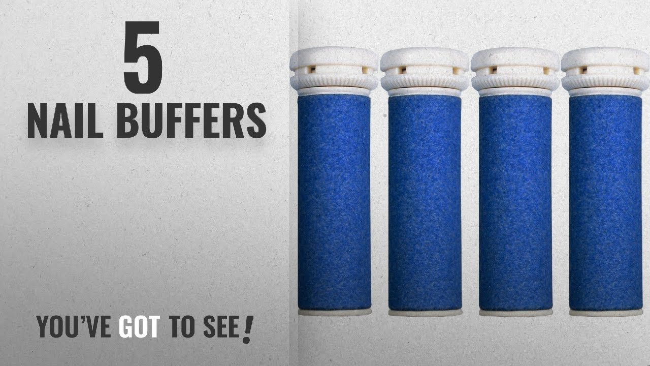 Top 10 Nail Buffers [2018]: 4 x Extra Coarse Blue Micro Mineral Replacement Rollers Compatible with