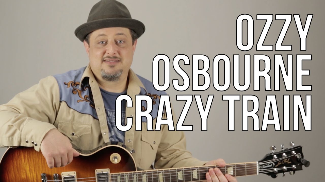 Crazy Train Guitar Lesson - Ozzy Osbourne - Opening Riff - How to Play on Guitar
