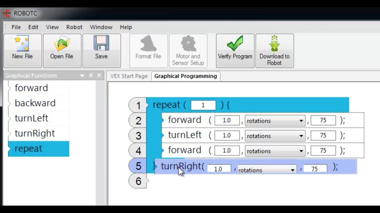 ROBOTC Graphical Programming - Sneak Preview