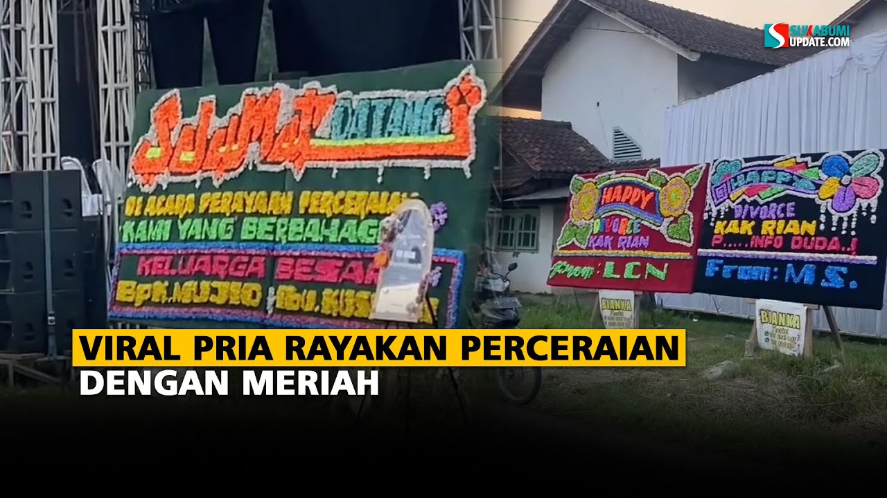 Viral Pria Rayakan Perceraian dengan Meriah