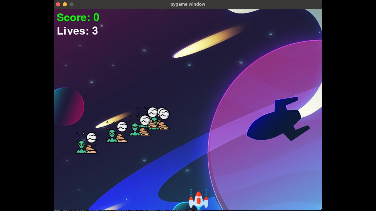 Galactic Shooter: Epic Space Battle with Python and PyGame (PART_1)
