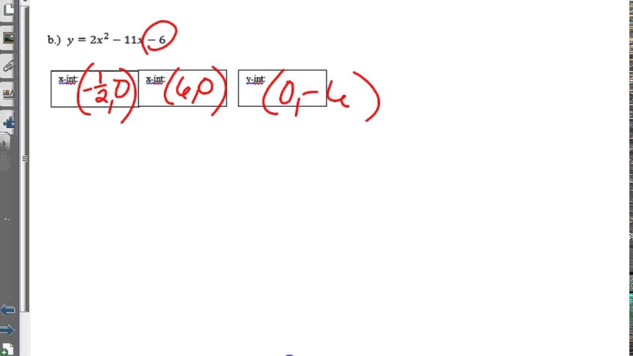 Algebra Unit 9 Study Guide Part 2