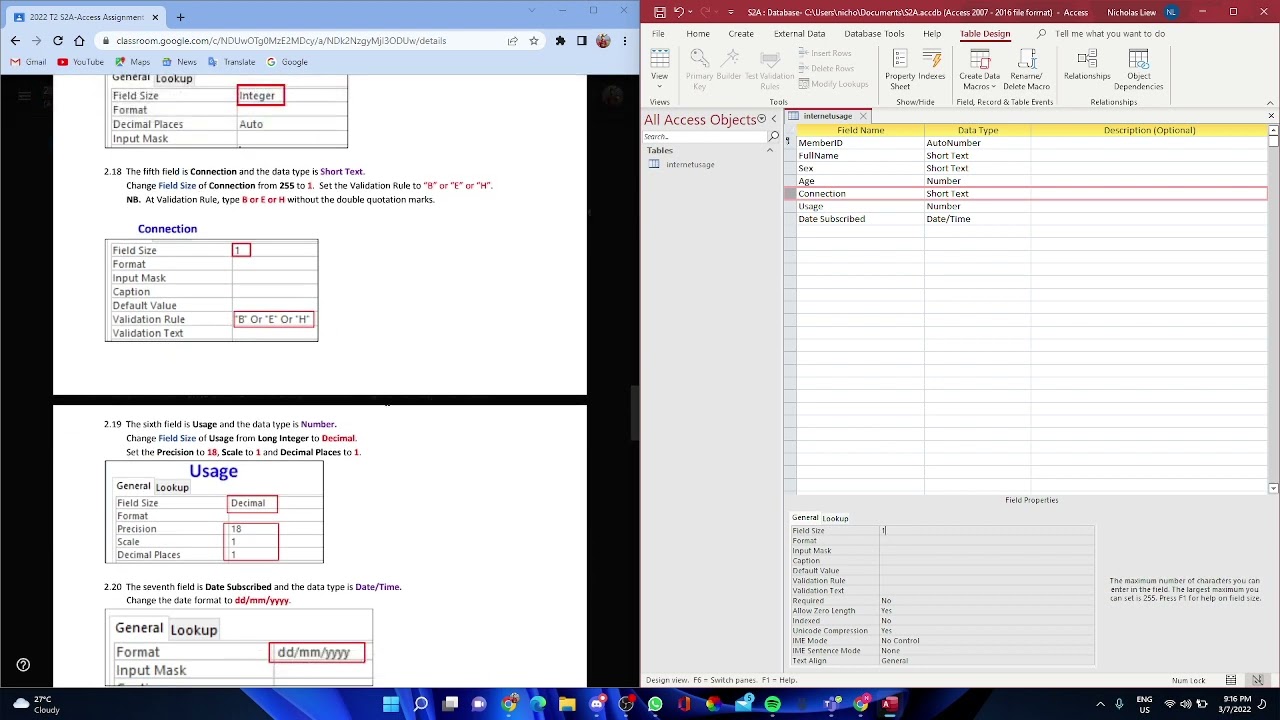 Microsoft Access Assignment 2