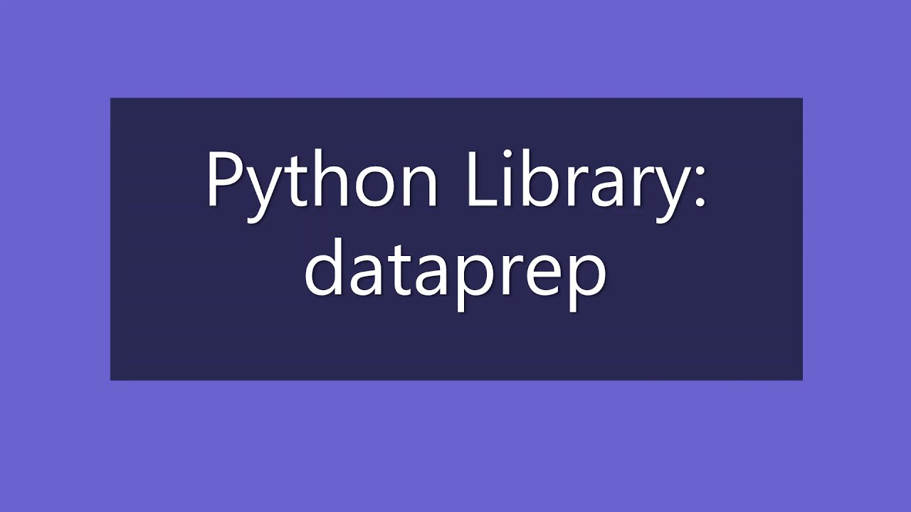 Python Library: dataprep