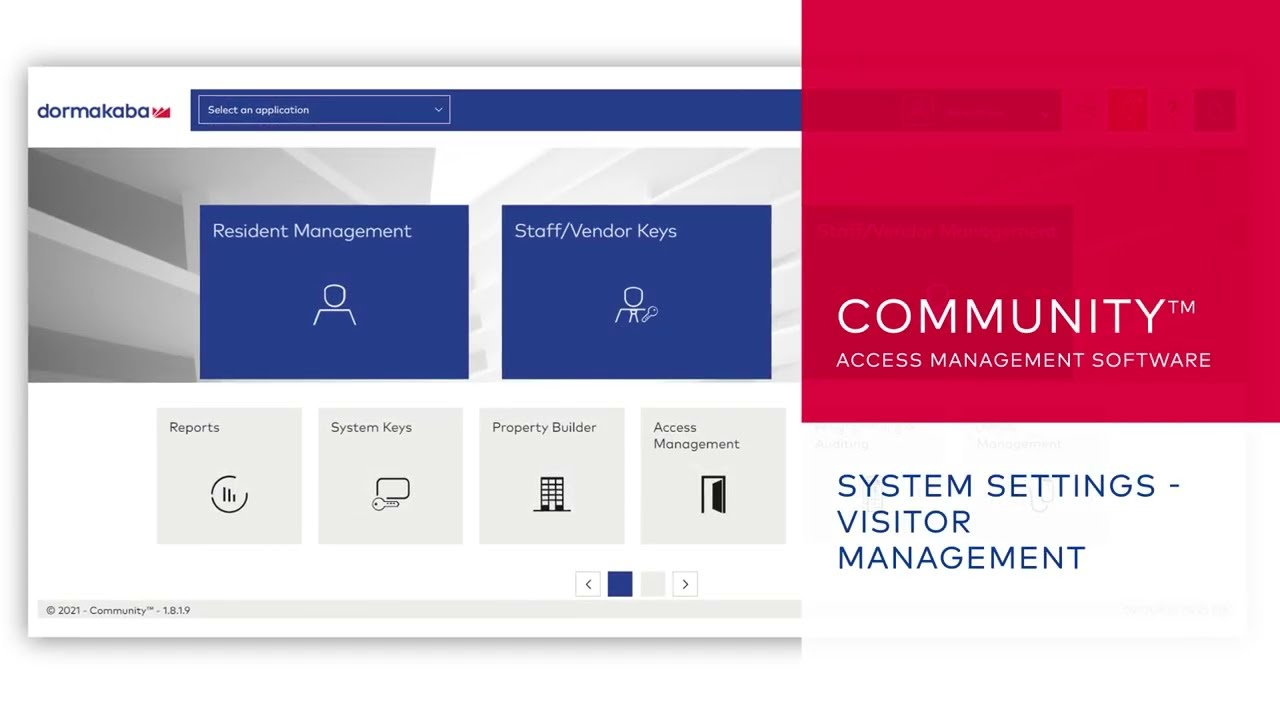 Community Software - System Settings - Visitor Management