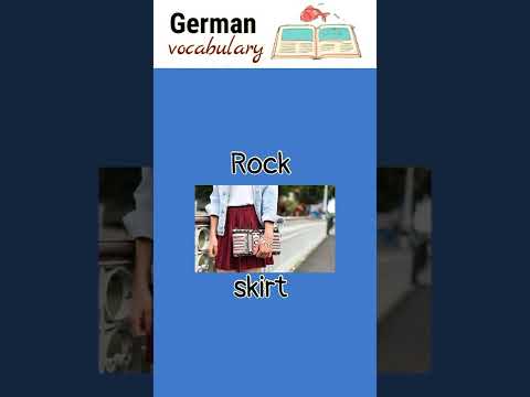 Rock (skirt) | German language vocabulary
