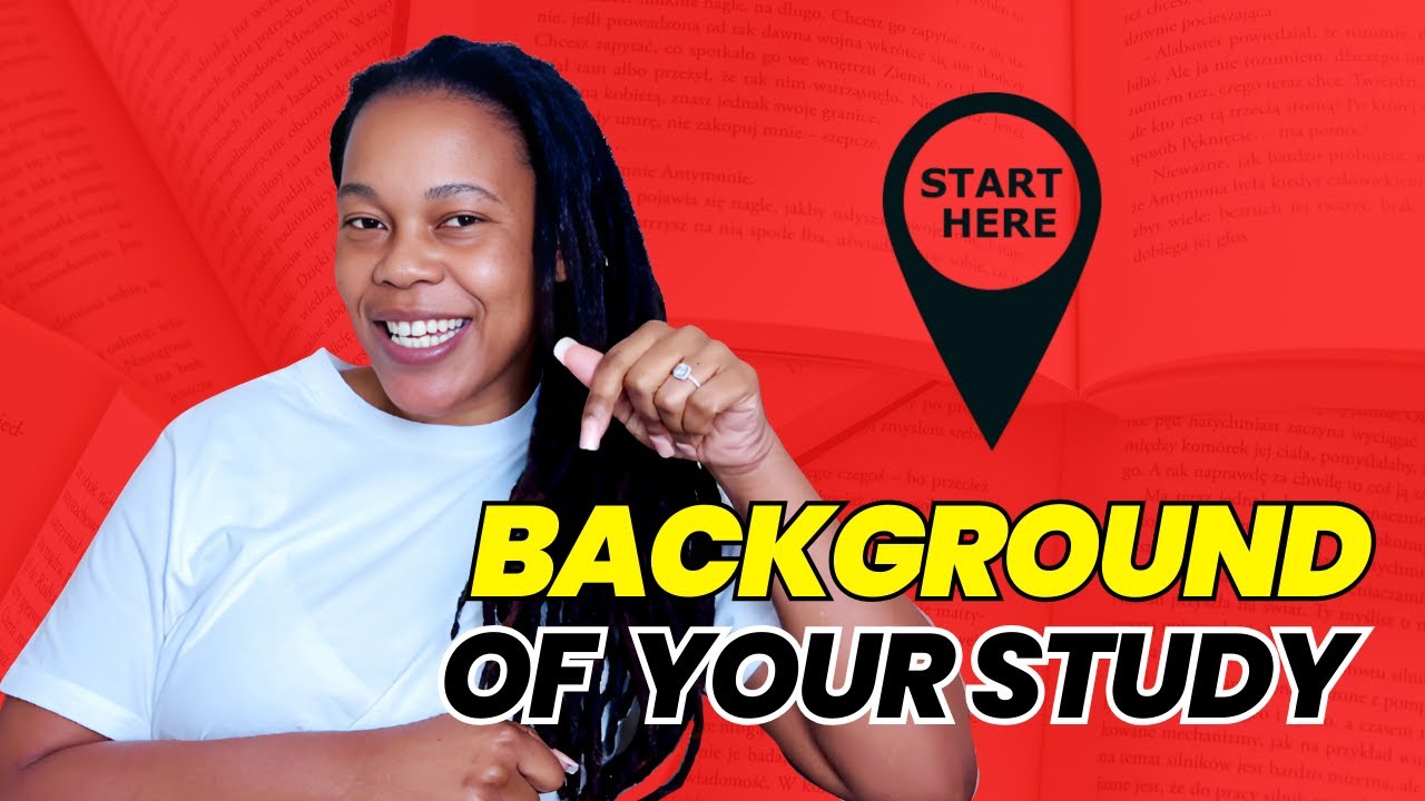 How to Write the Background Section of Your Research Proposal