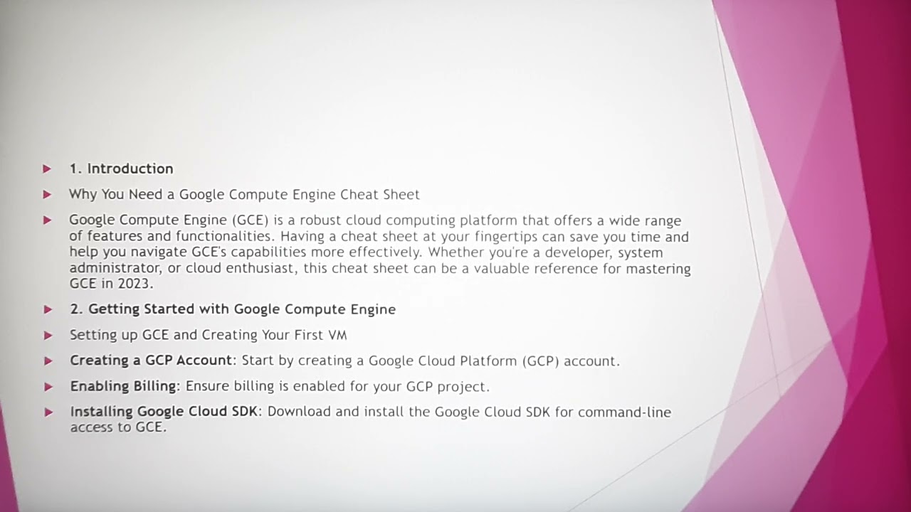 Mastering Google Compute Engine in 2023 Your Ultimate Cheat Sheet