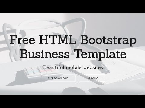 Bootstrap Business Template - Free HTML Website Templates