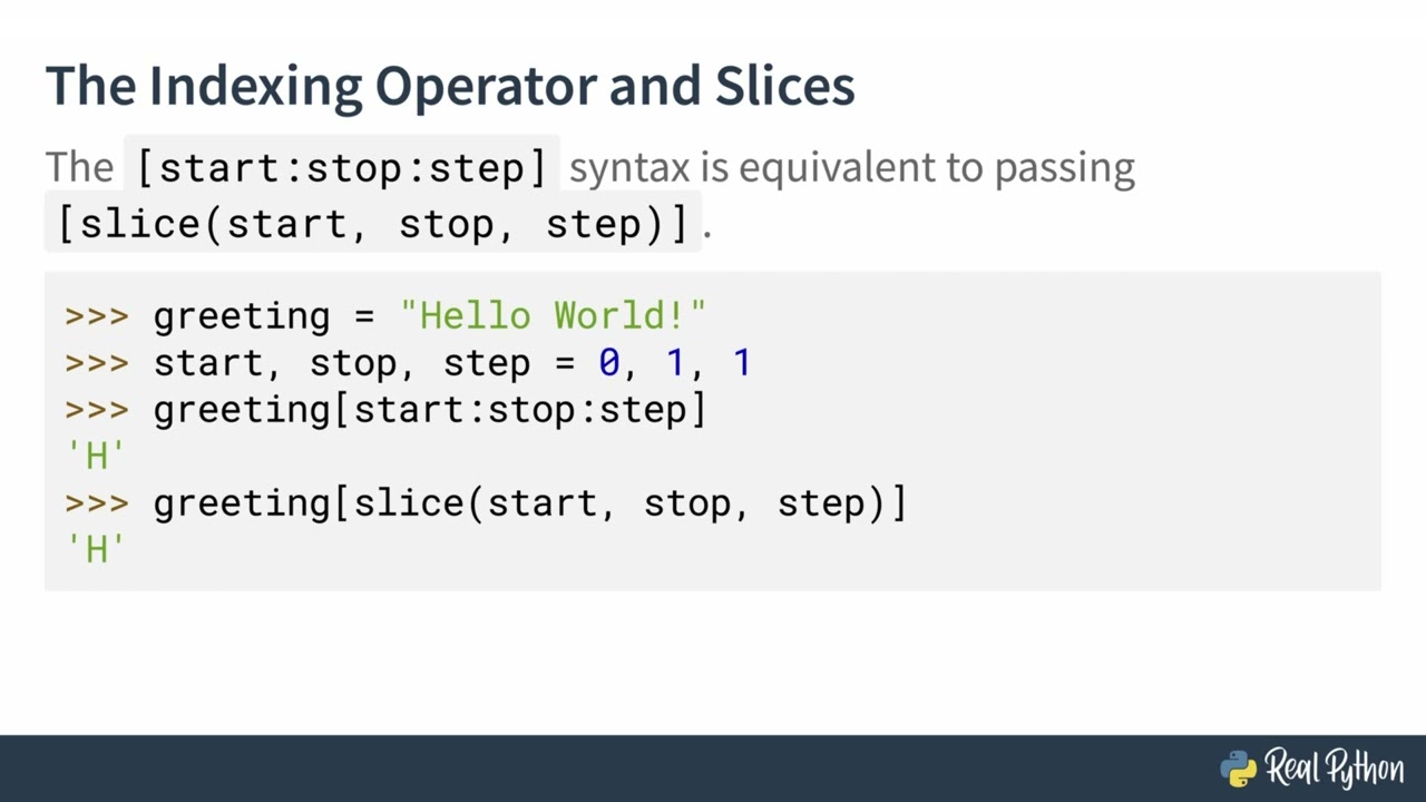 Reversing Strings in Python with Slicing