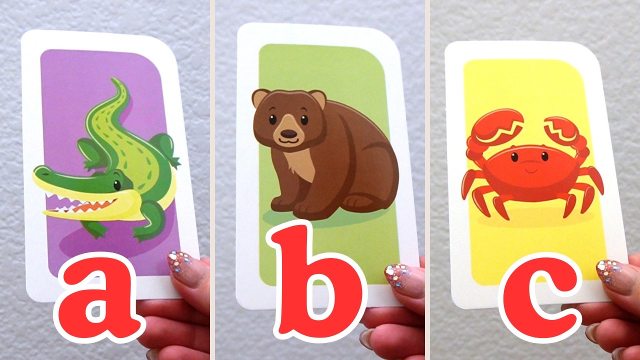 ABC Flash Cards for Toddlers | Lowercase Letters, Phonics, Sounds, & First Words