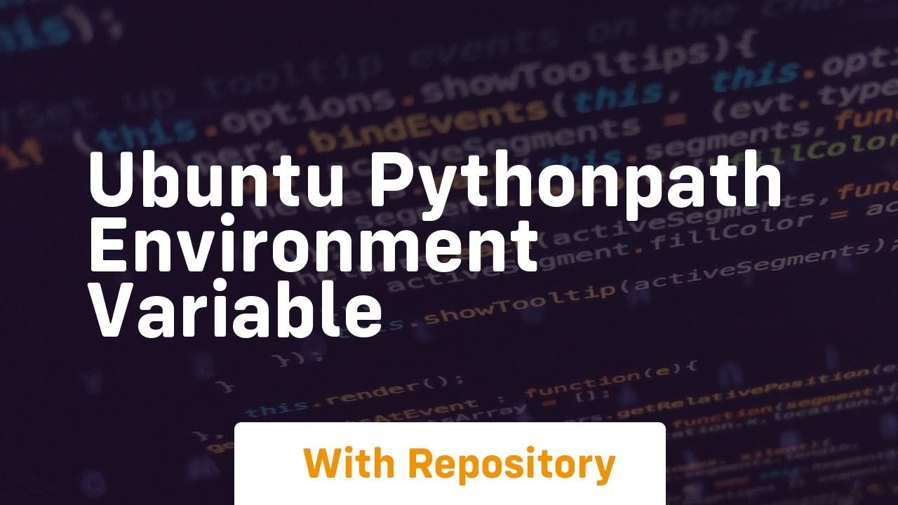 Ubuntu pythonpath environment variable