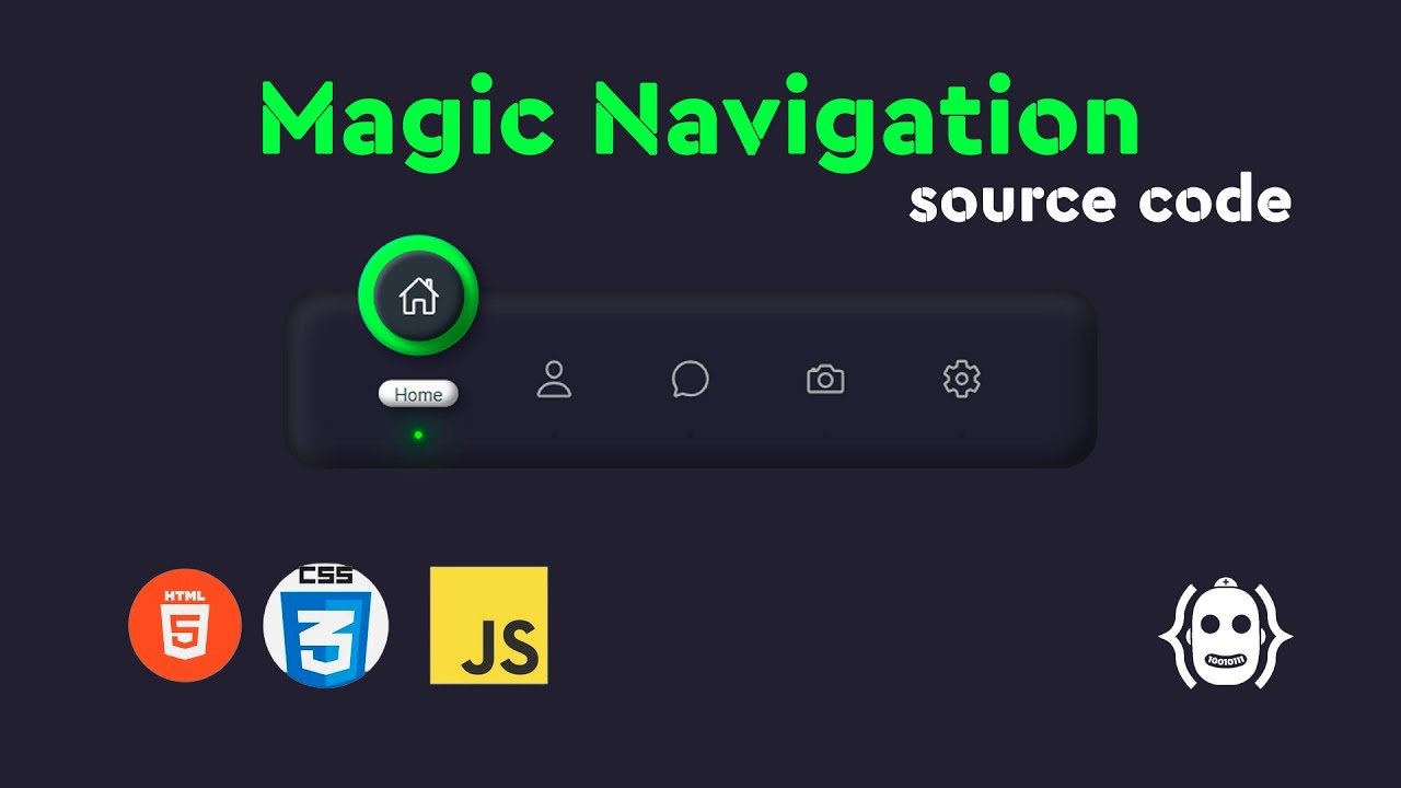 How to create Magic Navigation Menu Indicator with pure CSS (source code in video)