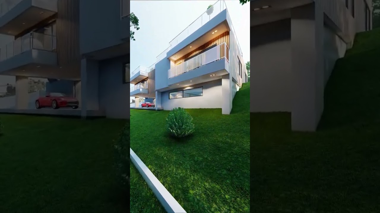 Hillside house #youtubeshort  #architecture #minimalism #moderndesign