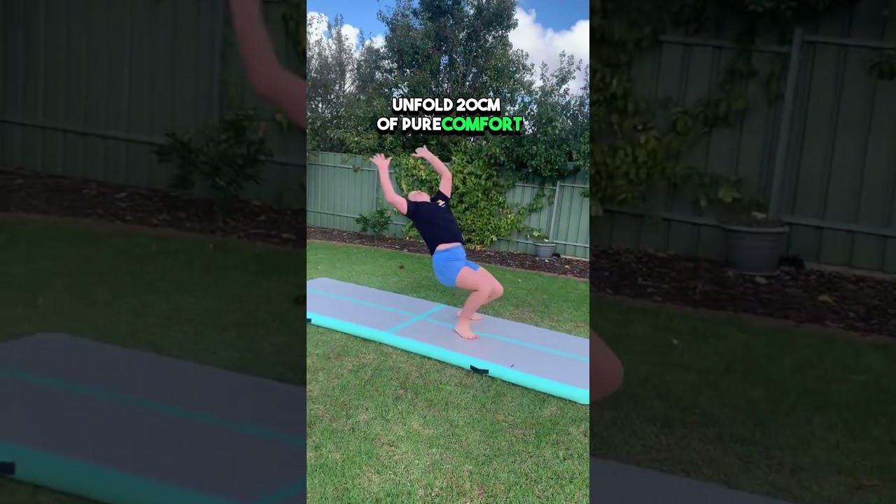 EVERFIT 5X1M AIR TRACK INFLATABLE TUMBLING MAT GYMNASTICS YOGA MAT