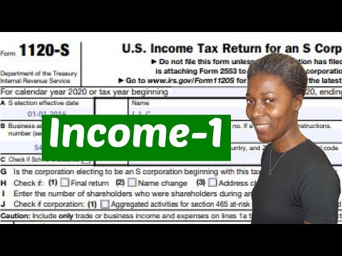 How to Complete 2020 Form 1120S-1