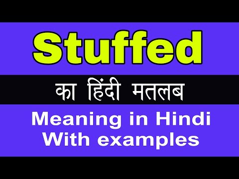 Stuffed Meaning in Hindi/Stuffed ka Matlab kya Hota hai