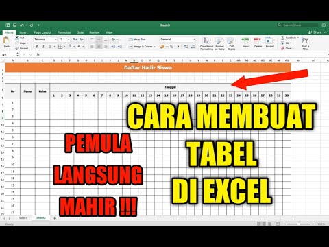 Cara Membuat Tabel Di Excel Bagi Pemula – Tutorial Office | Tutorial ...