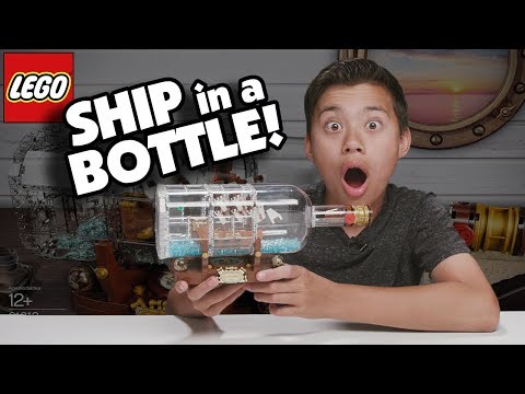 I BUILT A LEGO SHIP IN A BOTTLE!!!