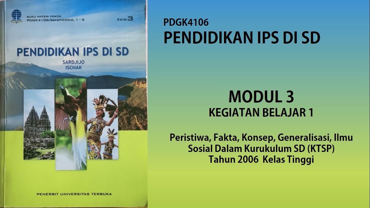 PDGK4106 Social Studies Education in Elementary School Module 3 KB 1