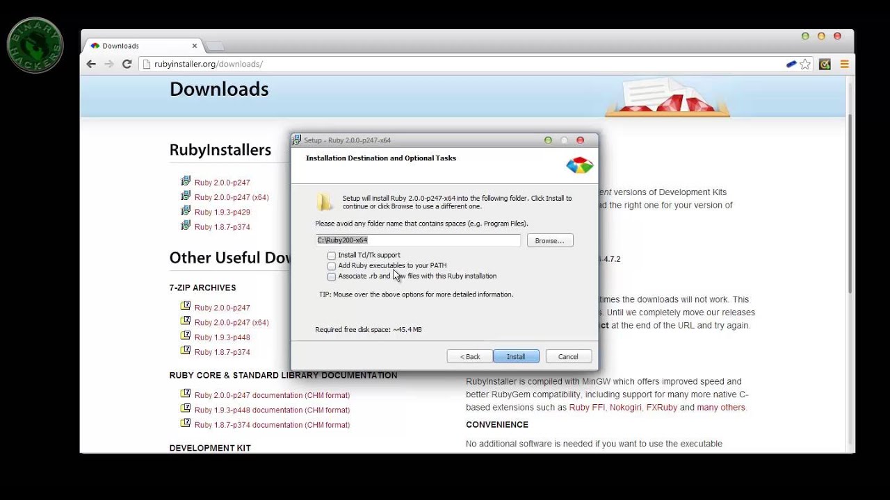 Ruby Programming Part 1 (How to install ruby)