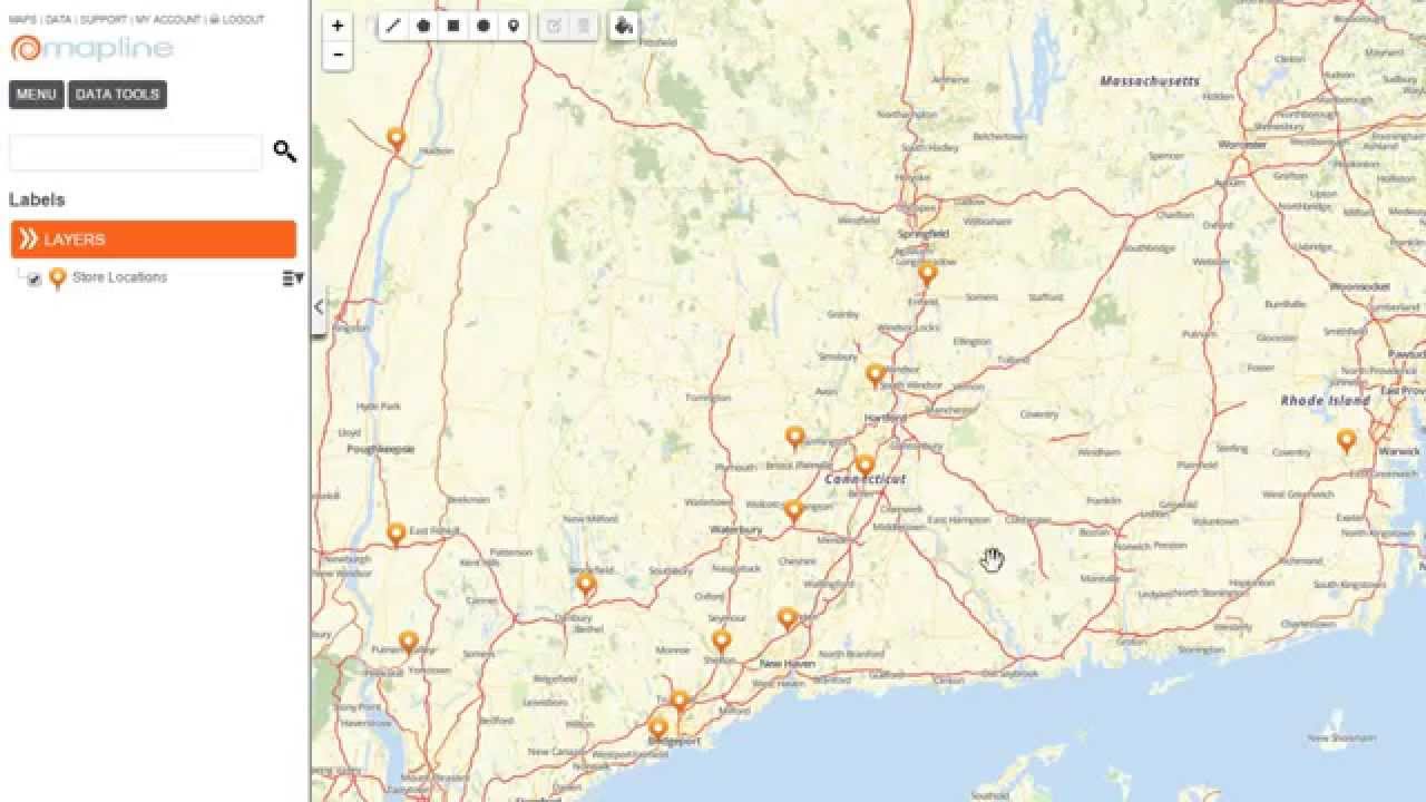 Showing Labels on a Map