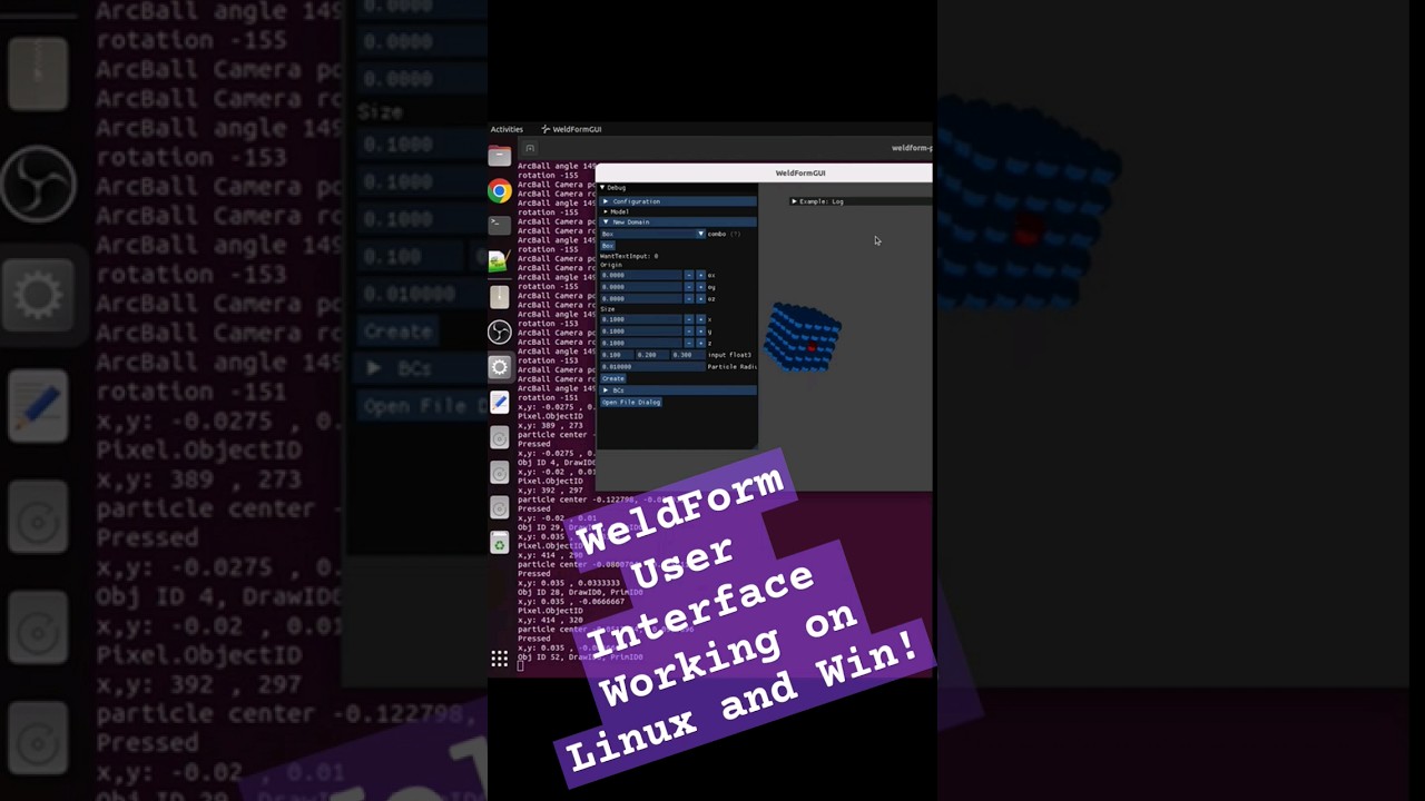WeldForm GUI Graphical User Interface!