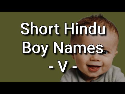 50 Short Hindu Boy Names and Meanings, Starting With V