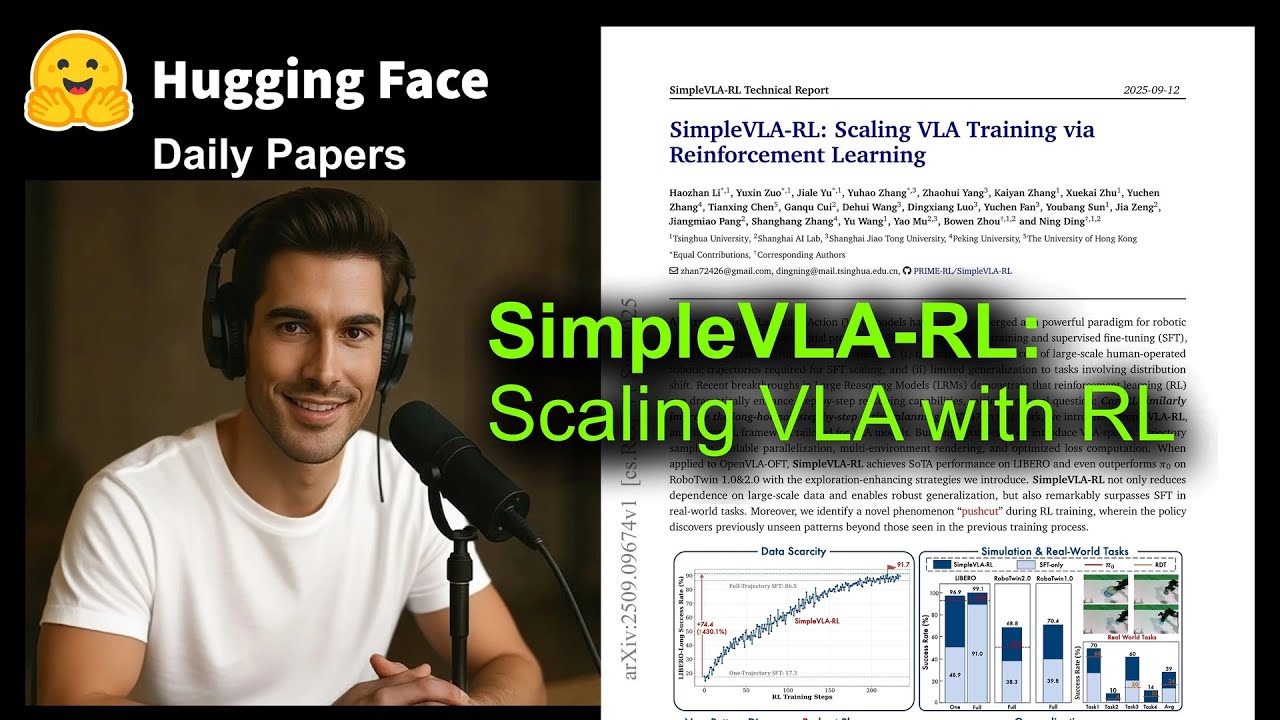 SimpleVLA-RL: Scaling VLA with RL