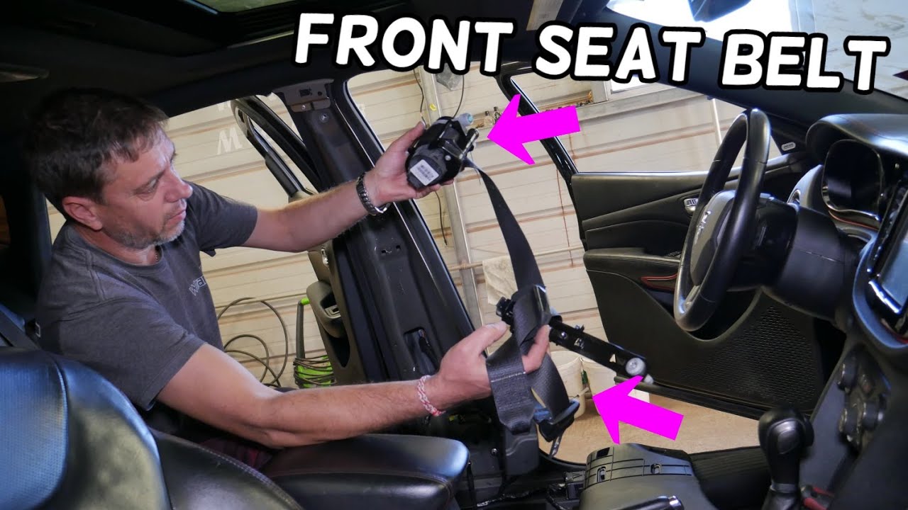 FRONT SEAT BELT REPLACEMENT REMOVAL DODGE DART, CHRYSLER 200