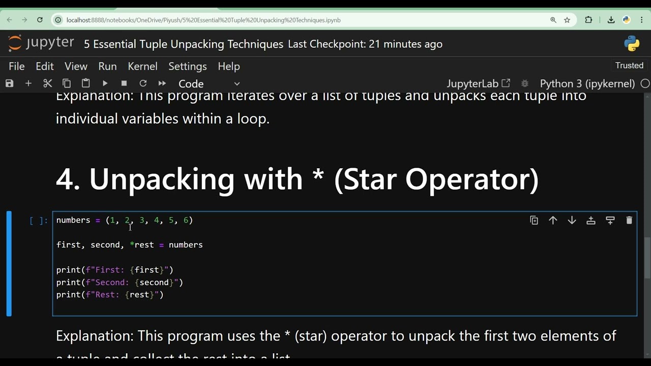 5 Essential Tuple Unpacking Techniques