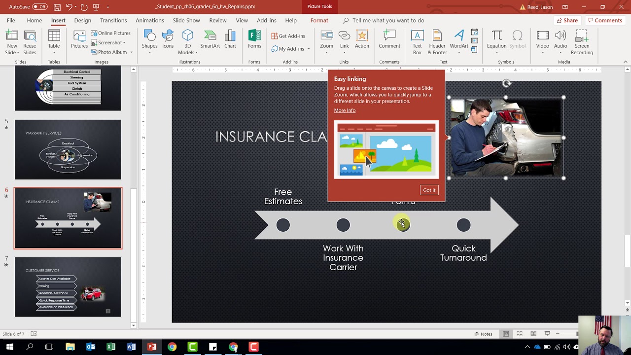 CGS 1570 PowerPoint Chapter 6 Grader Project Walkthrough