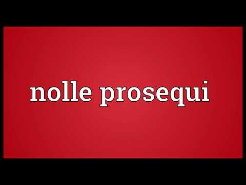 Nolle prosequi Meaning | Wordogram