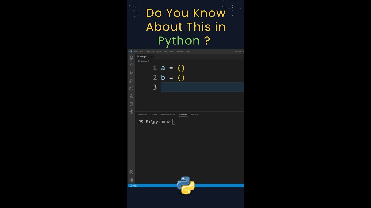 Do You Know About This in Python ?? Python Interview Question #shorts