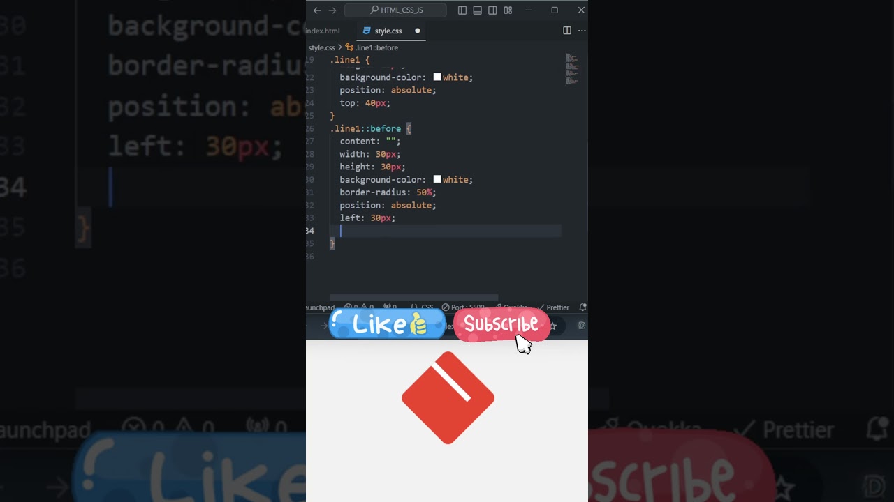 Git Logo  in 1 Minute - HTML & CSS Basics #coding #quicktutorial #htmlcss #chill