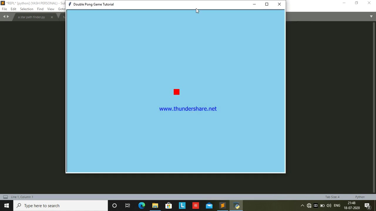 Double Pong Game In Python