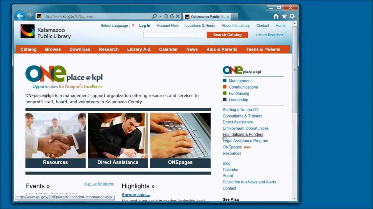 Using the Foundation Center Directory Online