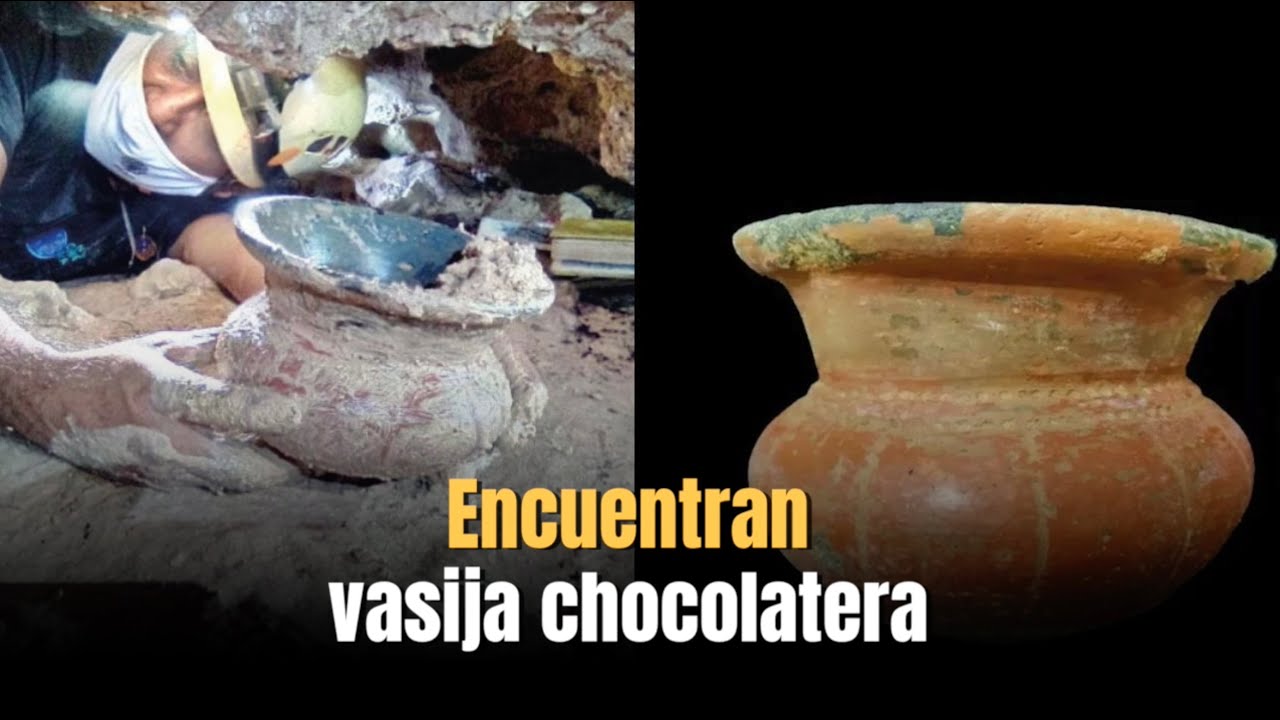 Rescatan vasija maya completa en una cueva de la zona urbana de Playa del Carmen