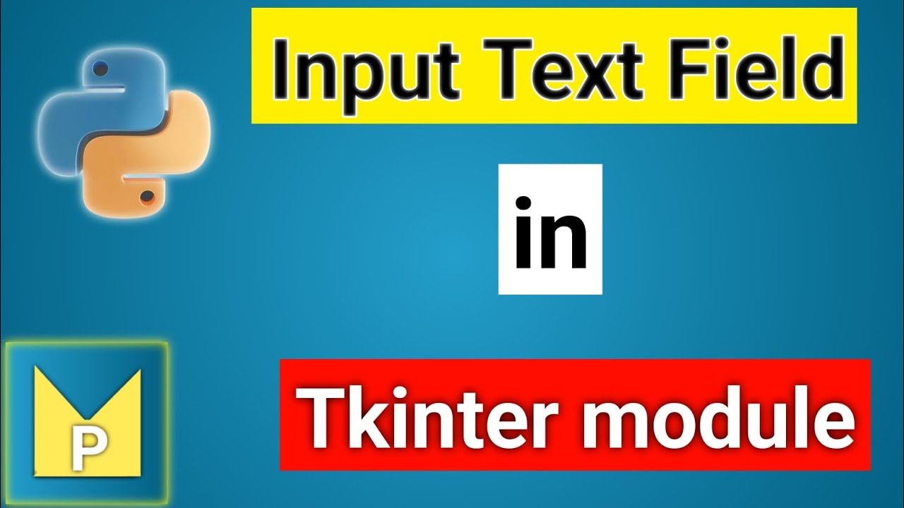 Create an Input Text Field to Take User Input | Python Magix