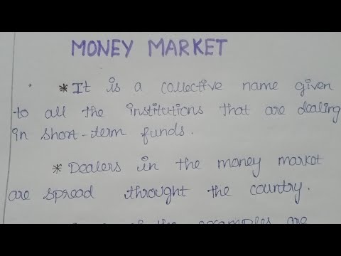 Money market |Money market in Tamil meaning