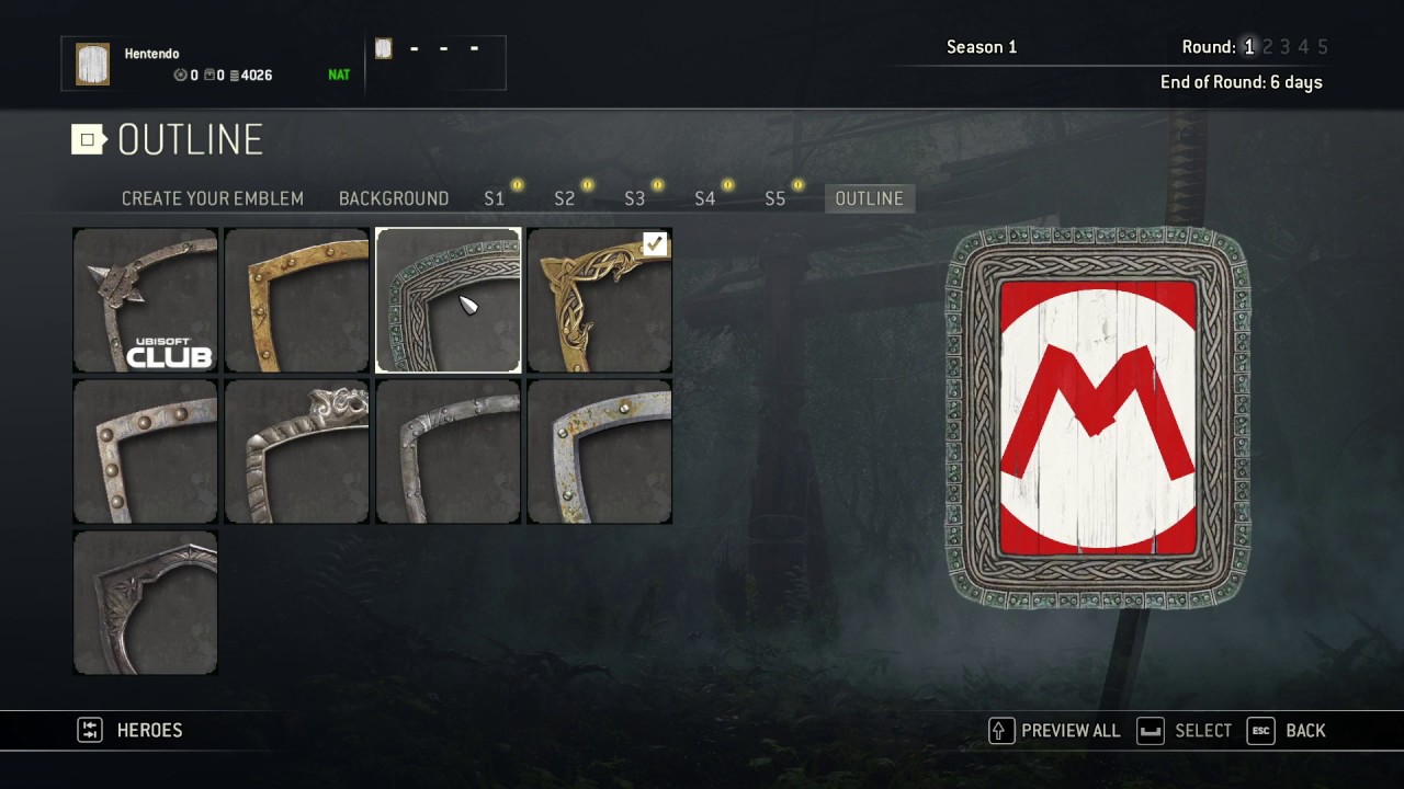 For Honor Emblem Tutorial: Mario // Samurai