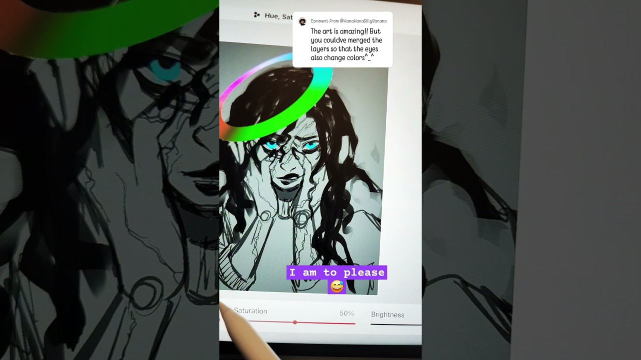 x2 but eyes! #procreate #art #drawing #artist #viral #digitalartist #trend  #oc #sketch #digitalart