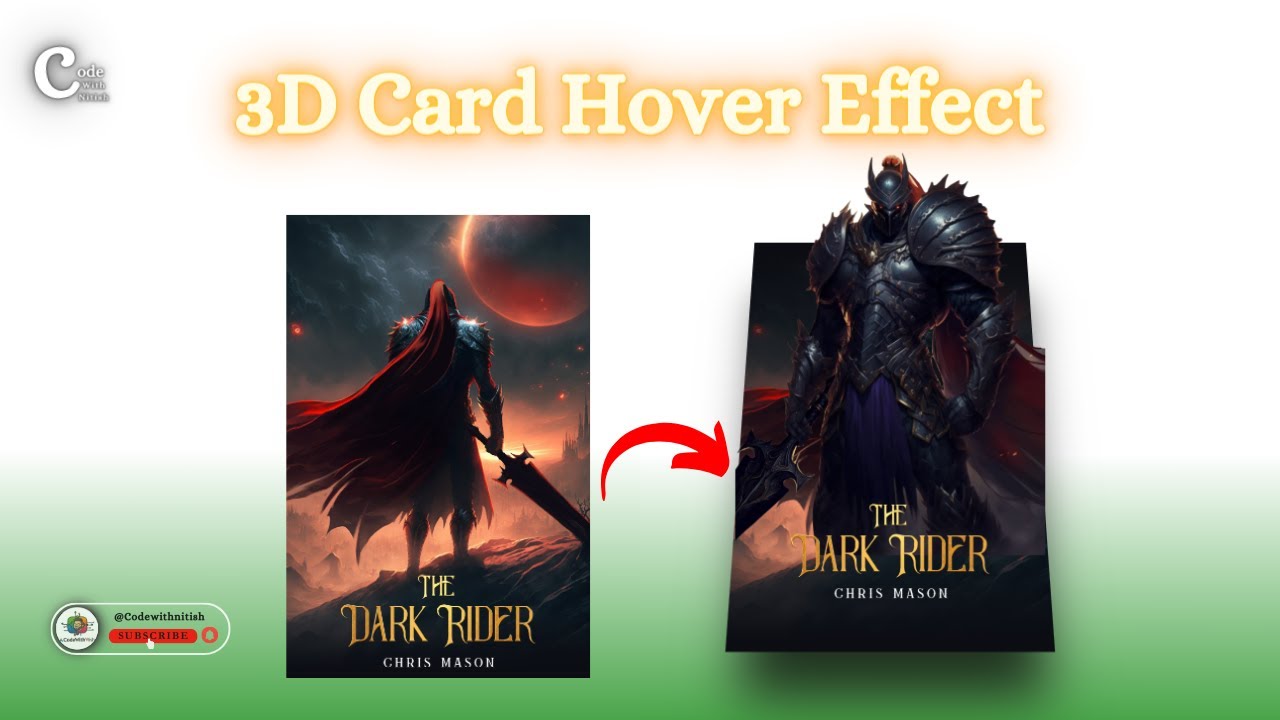 3D Card Hover Effect With HTML & CSS