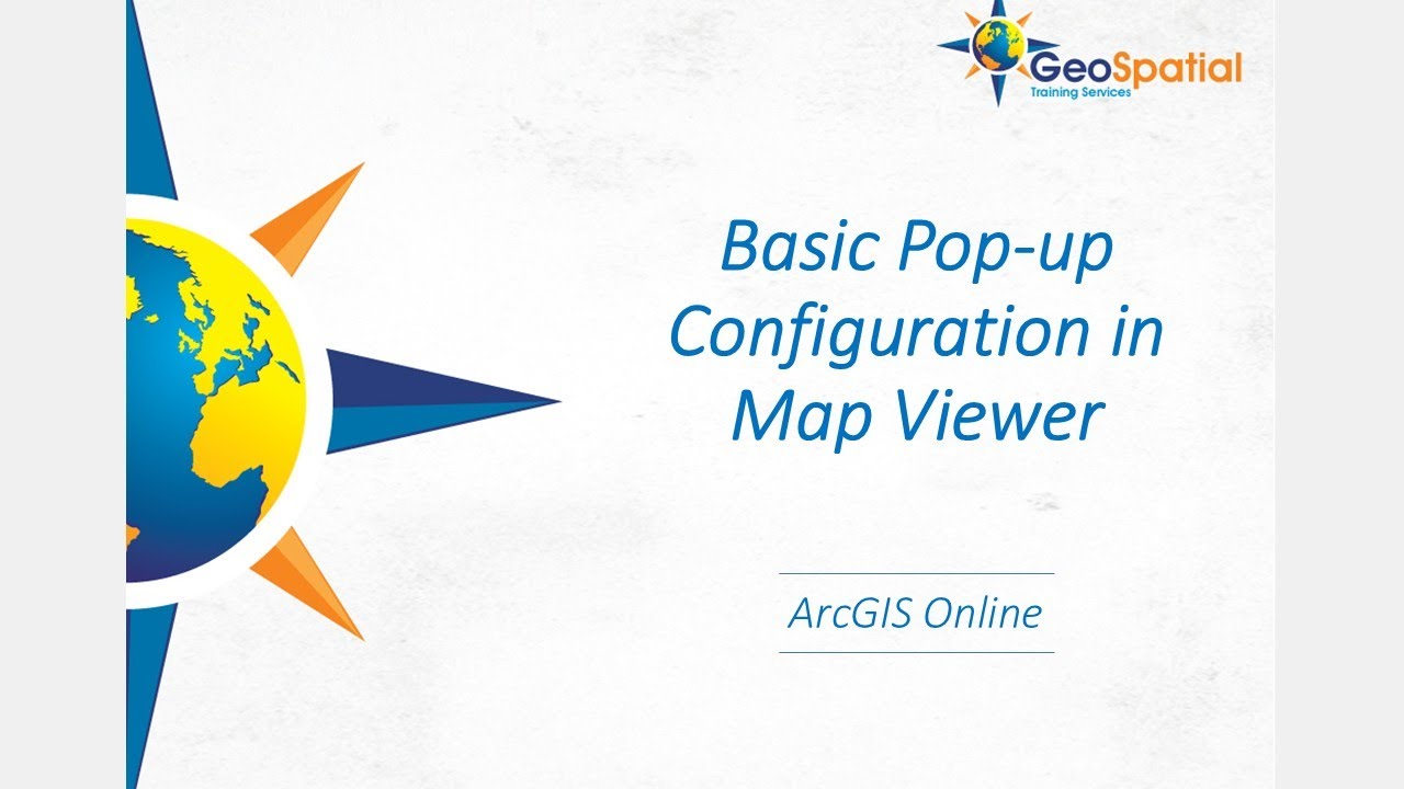 Configure a Basic Pop-Up in AGO Map Viewer
