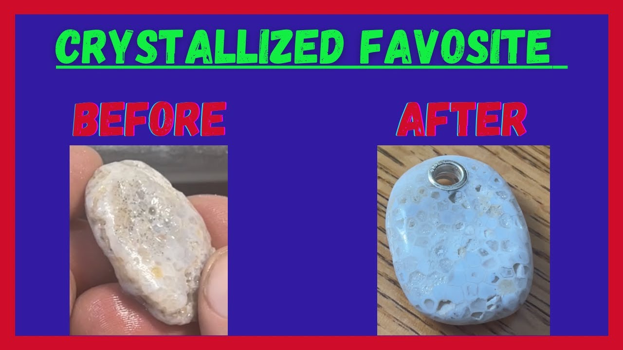 Polishing a Crystallized CHARLEVOIX STONE (Favosite)