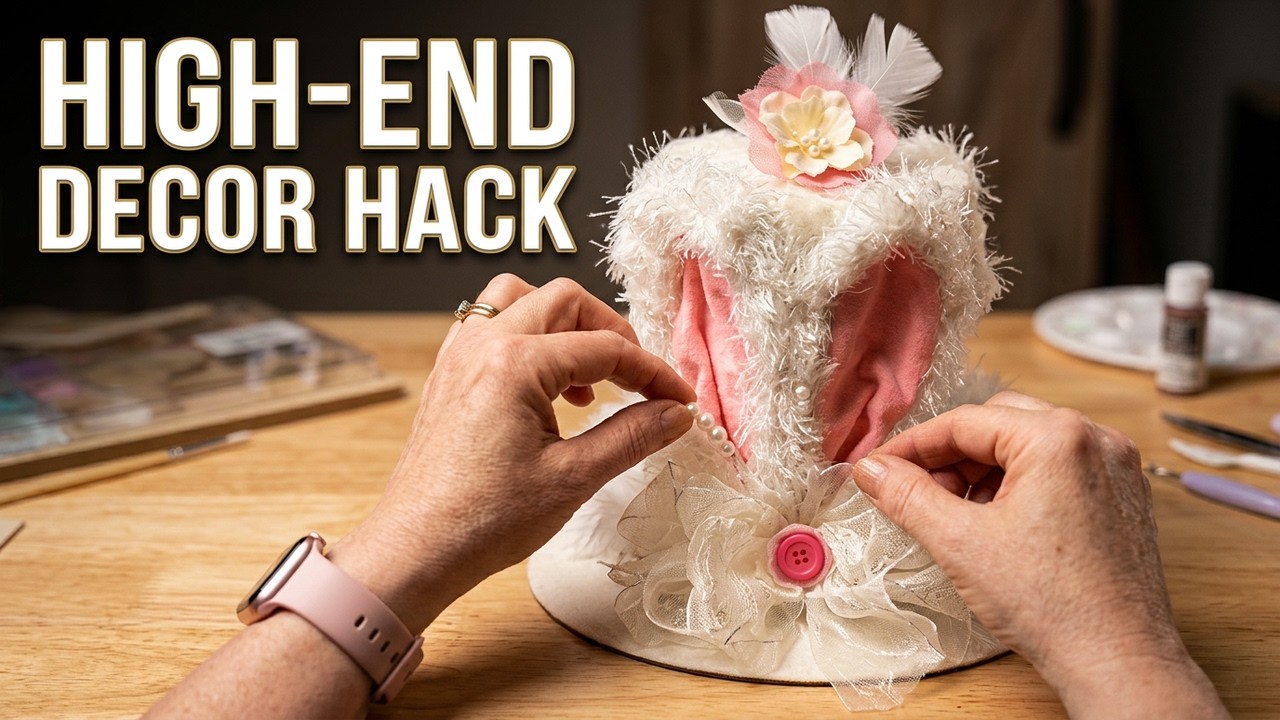 Make An Adorable Easter Top Hat Using Dollar Tree Finds